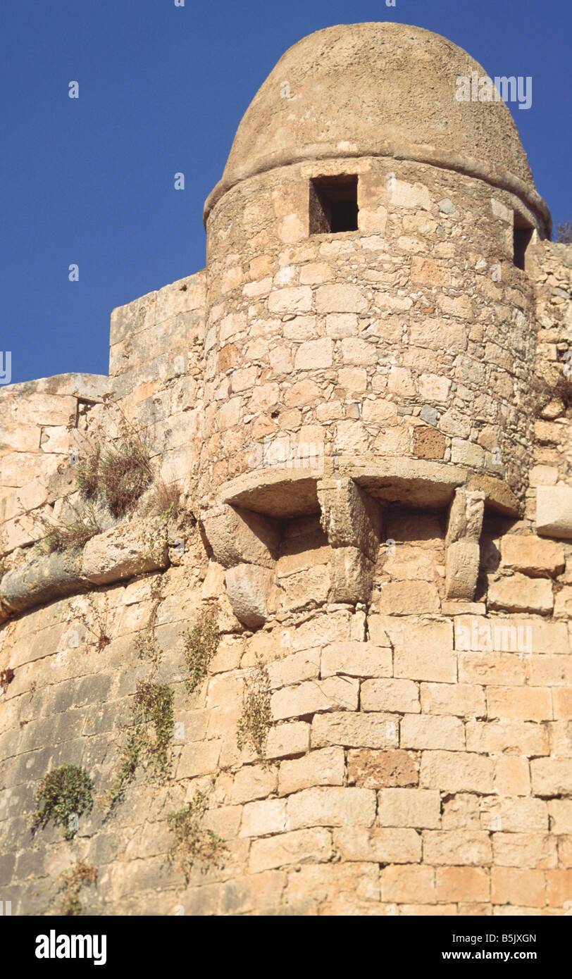 watchtower of the fortezza in Rethimnon Crete Greece Stock Photo - Alamy
