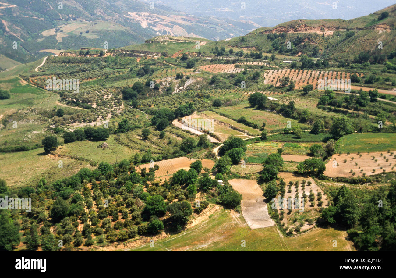 cultivated landscape Amari valley Crete Greece Stock Photo - Alamy