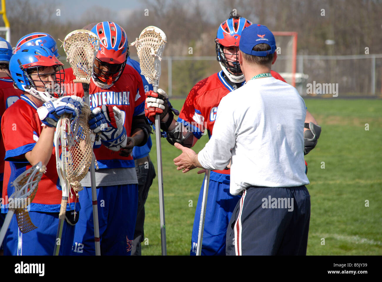 Lacrosse coach hi-res stock photography and images - Alamy