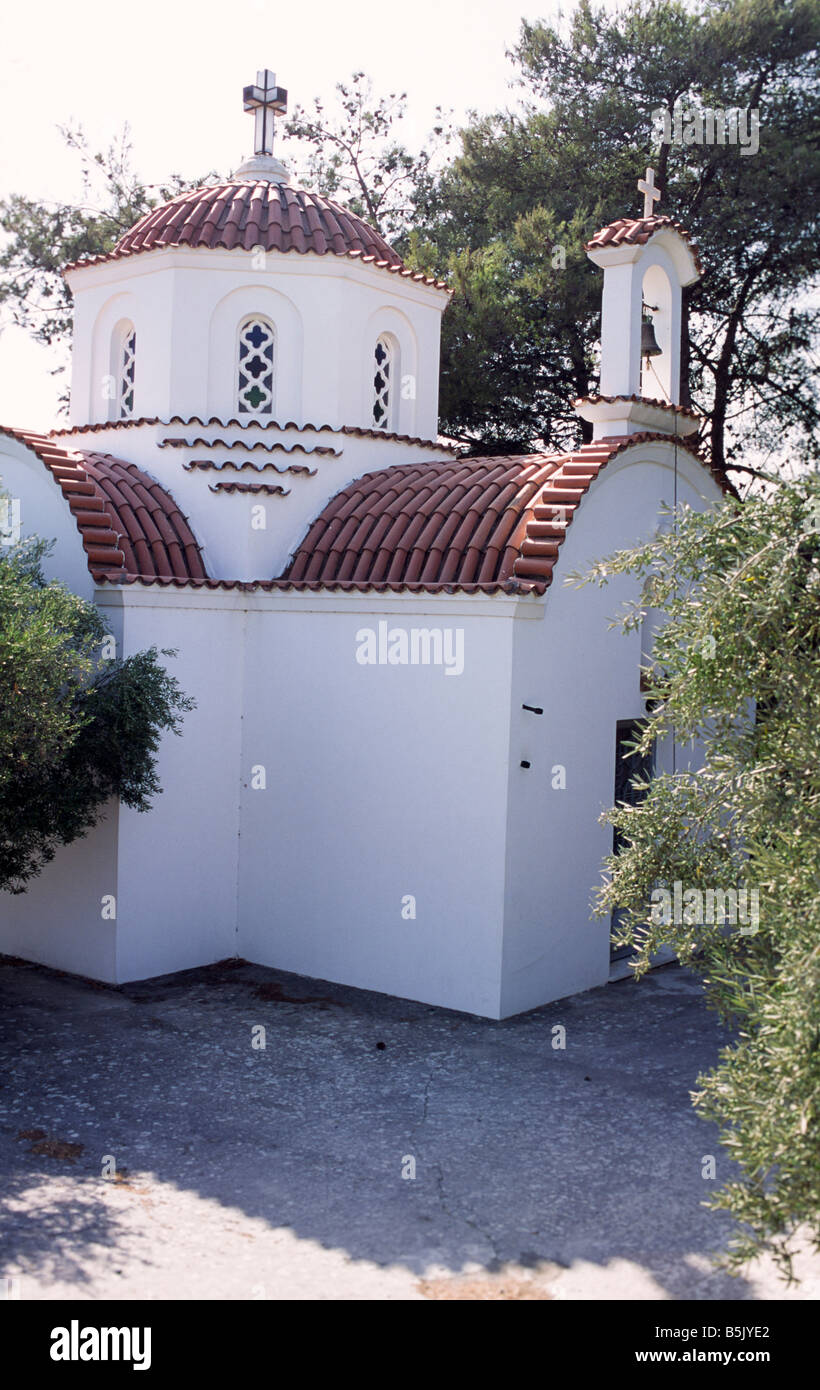 Byzantine church on Crete Greece Stock Photo - Alamy