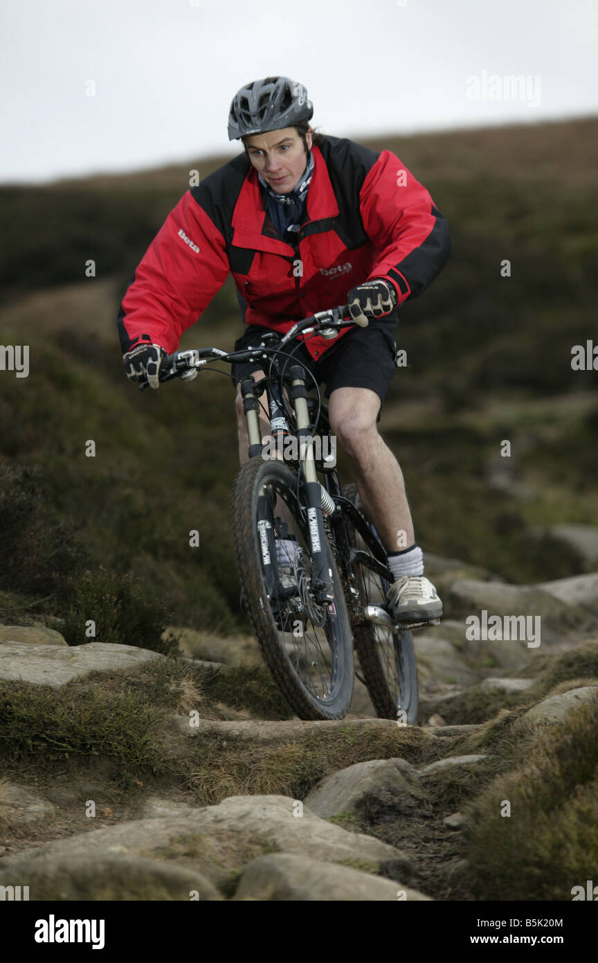 Biker On Rocky Trail High Resolution Stock Photography and Images - Alamy