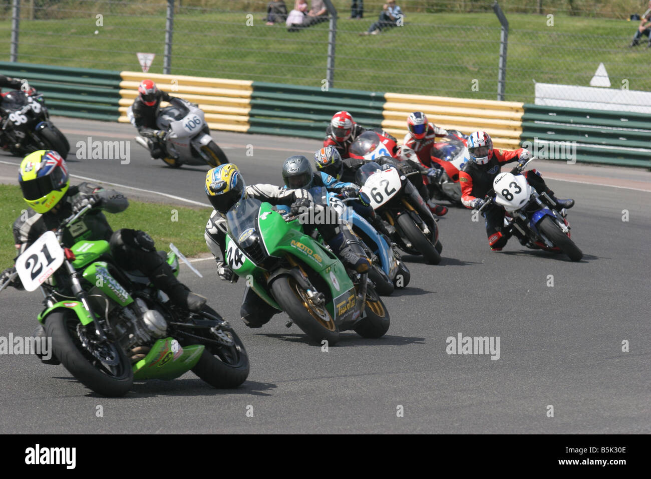 NEMCRC Bike Race Meeting at Croft Circuit 2008 Stock Photo - Alamy
