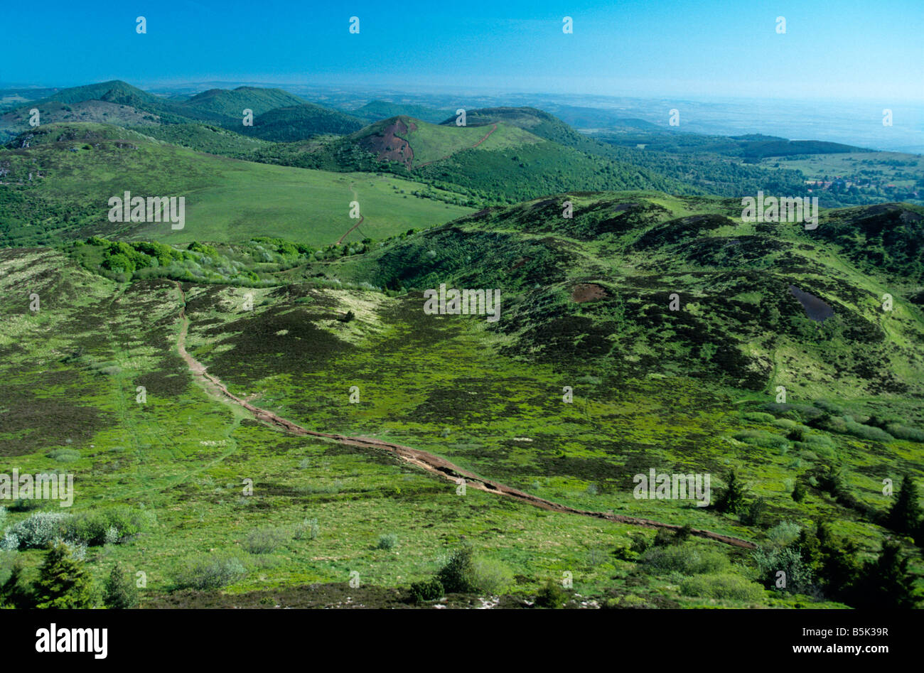 PUY DE DOME VOLCANOS AUVERGNE FRANCE Stock Photo - Alamy