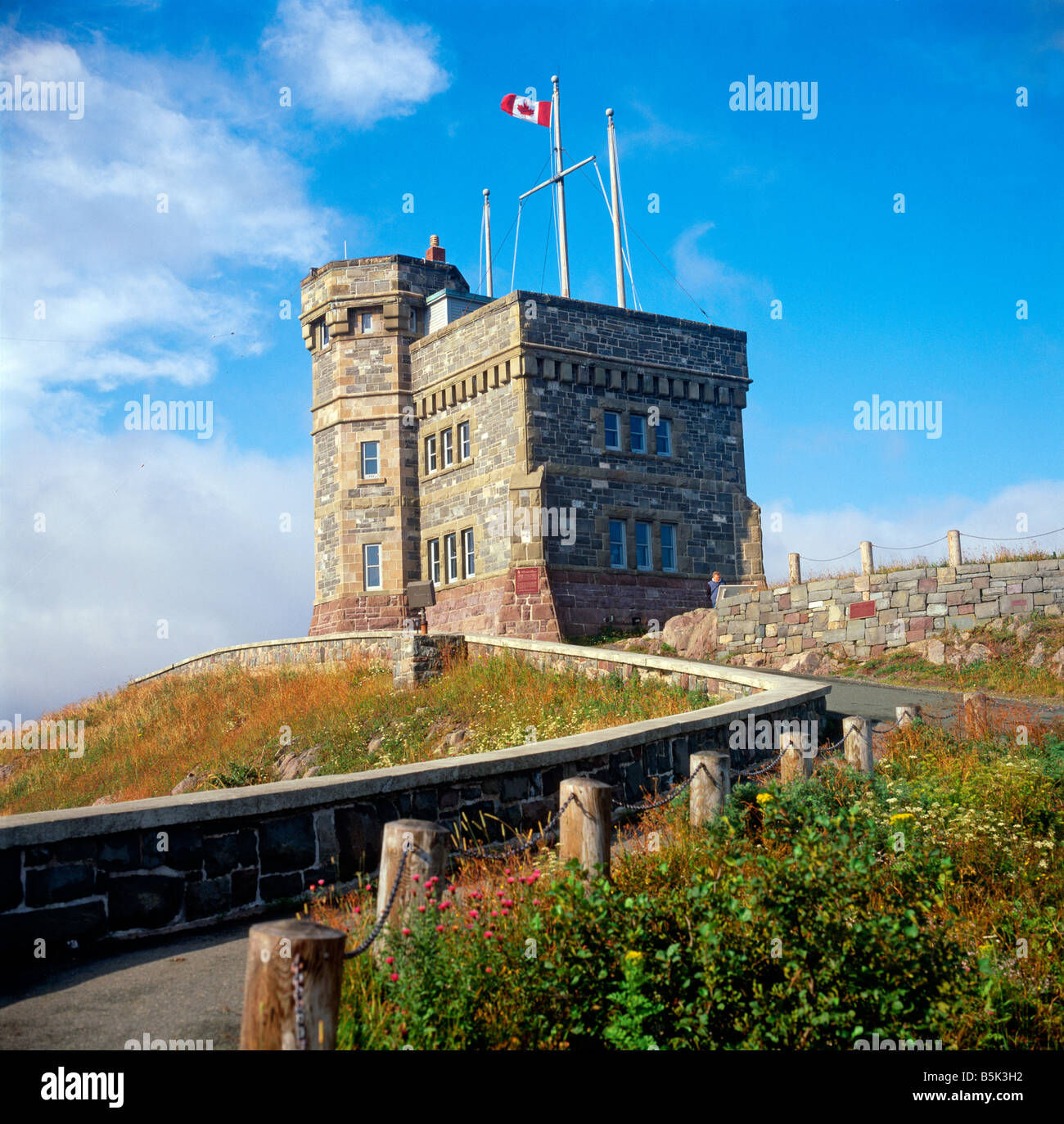 Stone Tower on Hill Stock Photo - Alamy