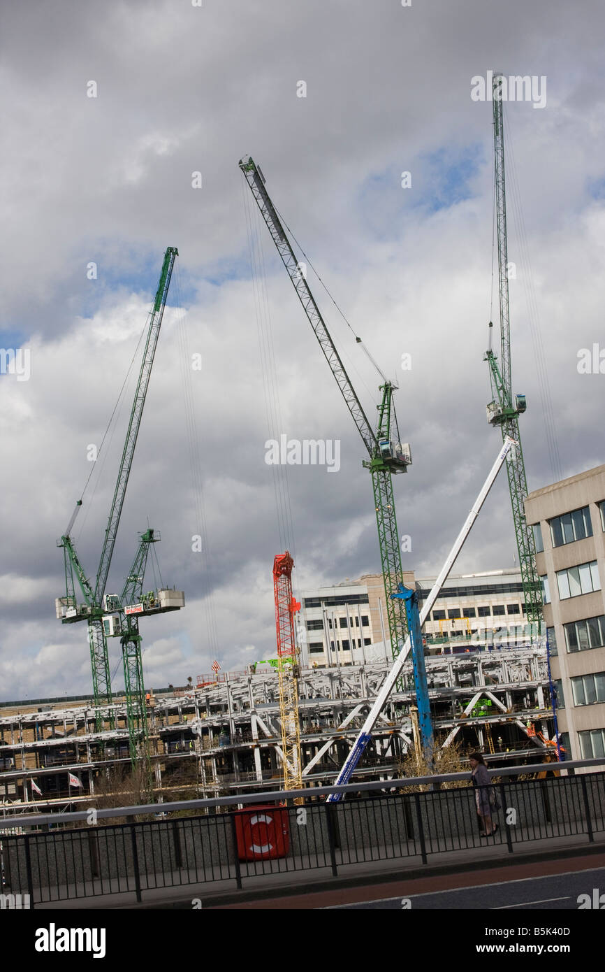 Building works and cranes in the City of London GB UK Stock Photo - Alamy