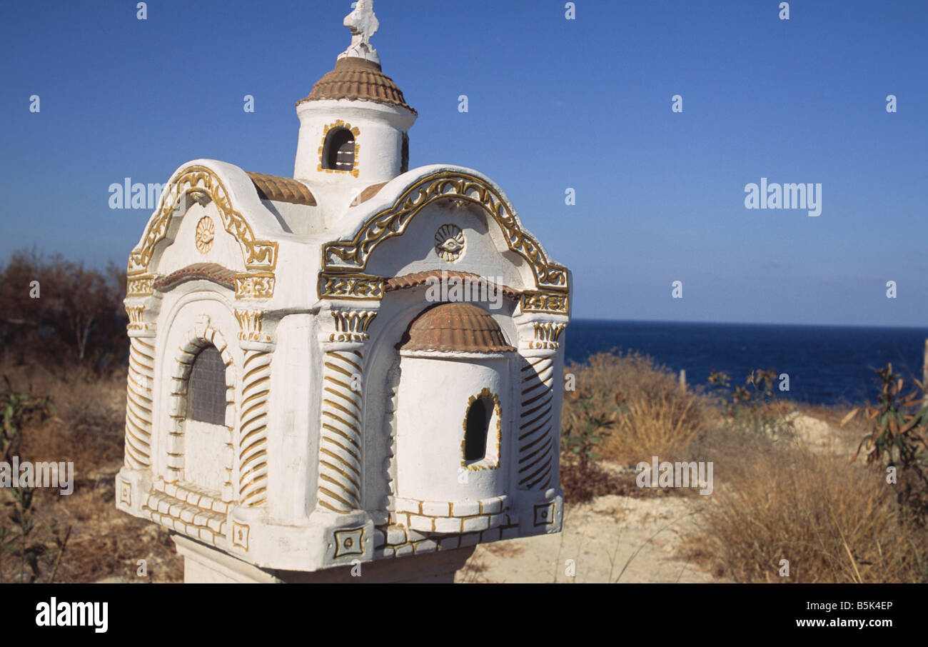 Small model of a byzantine church on Crete Greece Stock Photo - Alamy