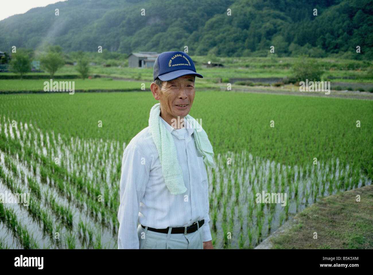 A Japanese rice farmer Stock Photo - Alamy