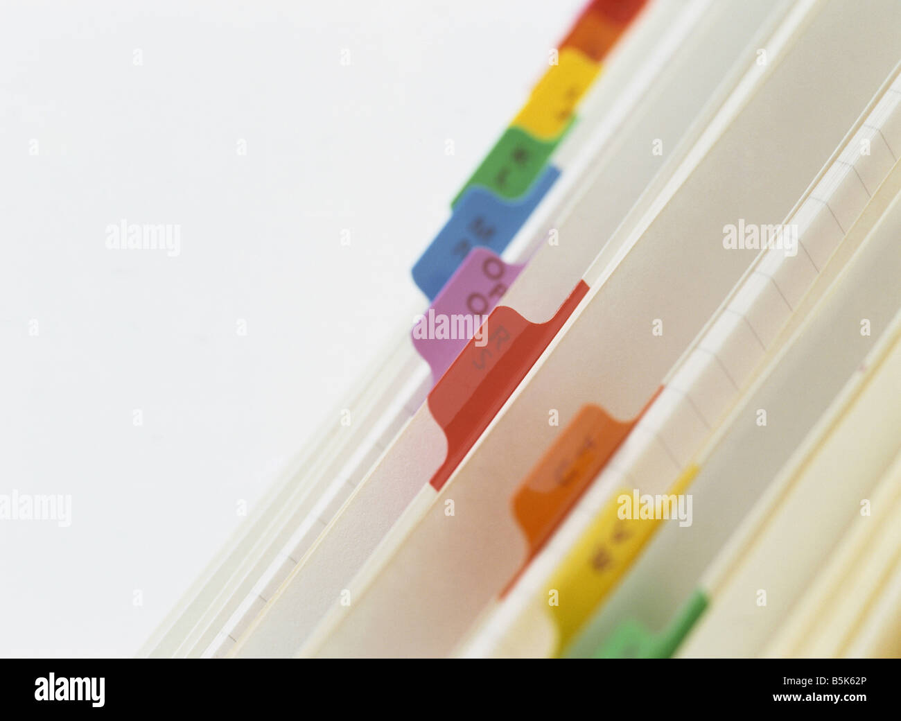 Alphabetical file folder hi-res stock photography and images - Alamy