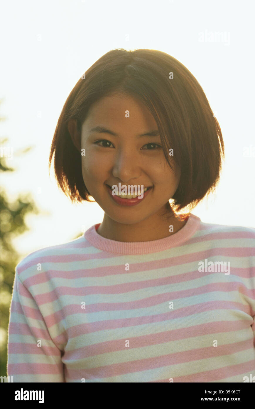 Portrait of a Young Asian woman Stock Photo - Alamy