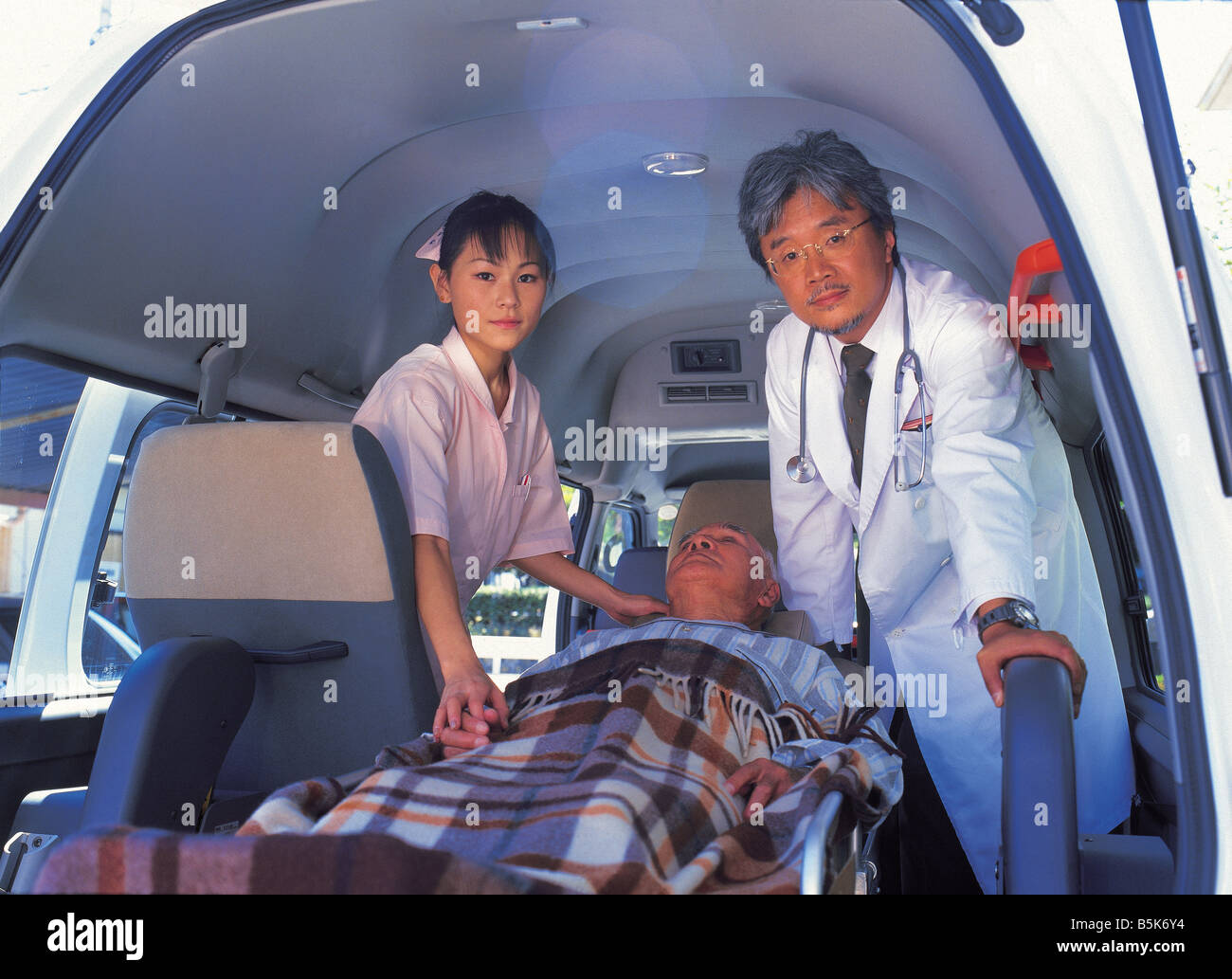 Geriatric patient stretcher hi-res stock photography and images - Alamy
