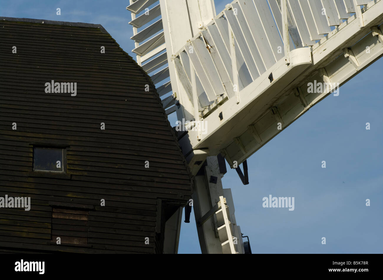 wooden Sails Of Outwood Mill windmill at Outwood Surrey Stock Photo - Alamy