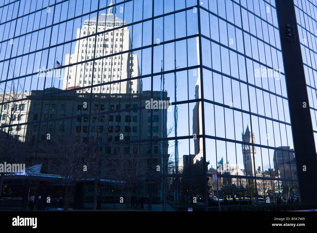 Boston building reflection freedom trail Stock Photo - Alamy