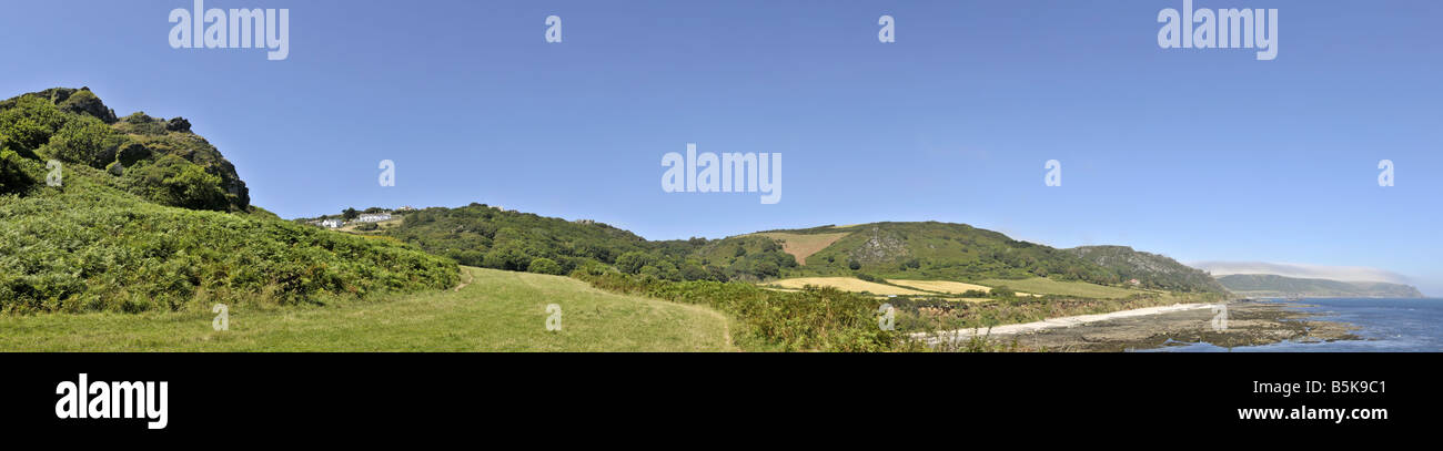 The south west devon coast path at prawle point Stock Photo - Alamy
