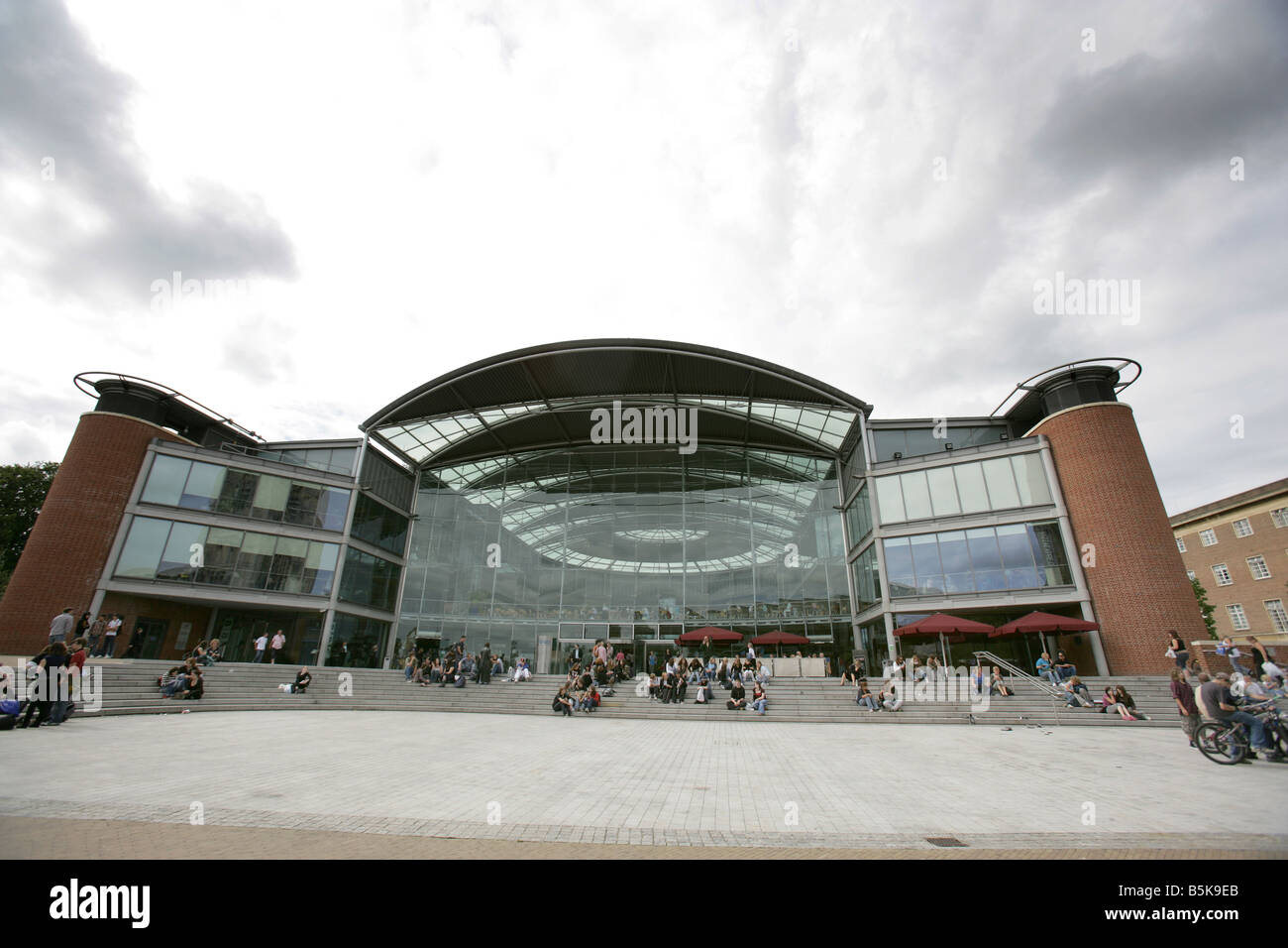 City of Norwich, England. The Sir Michael Hopkins designed Forum ...