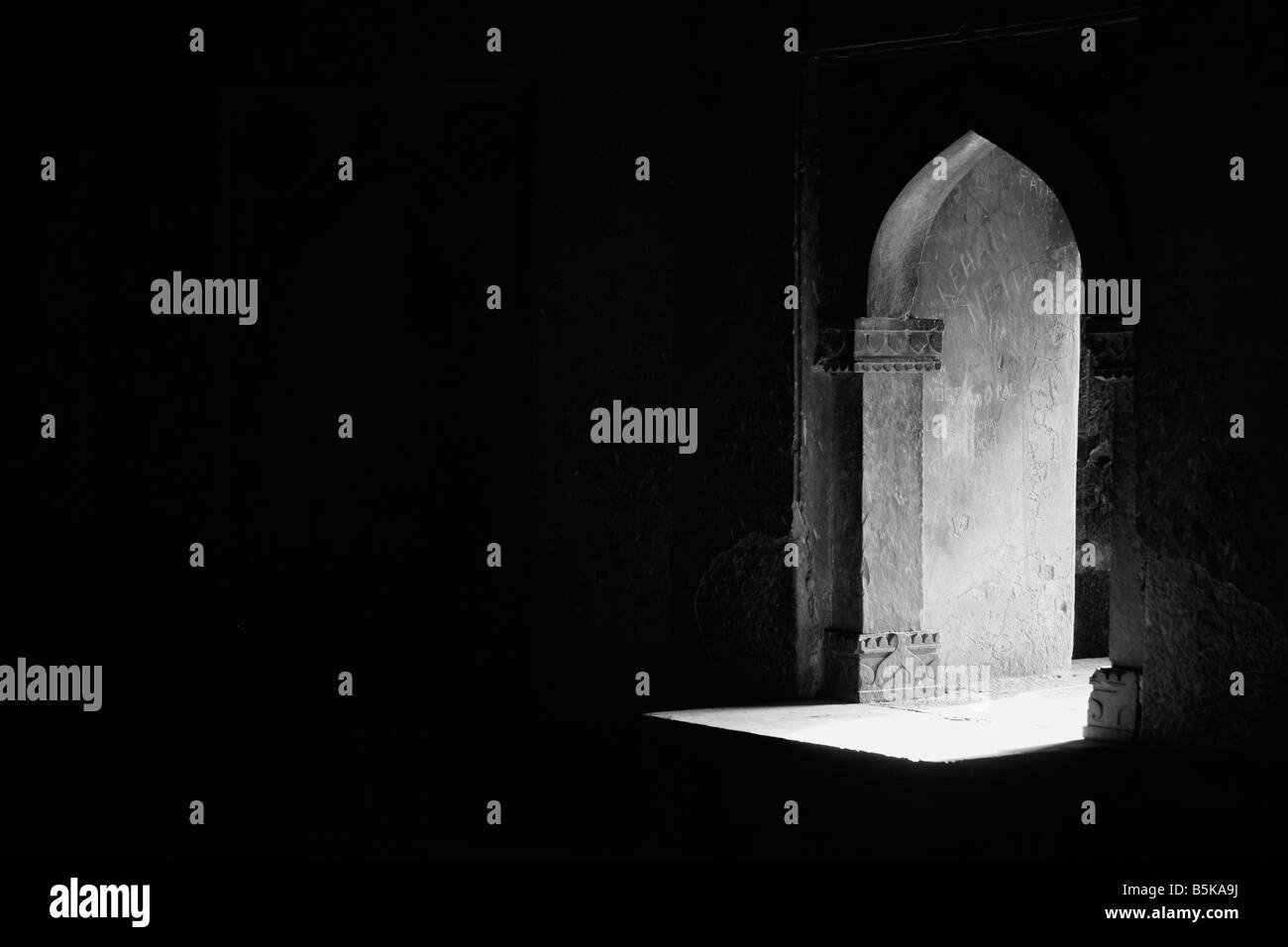 Light shining through a window of a tomb monument delhi india Stock ...