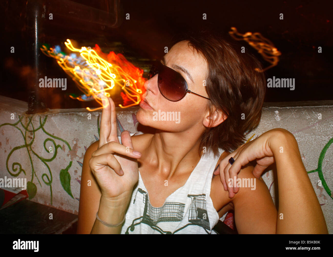 Psychedelic hallucination smoke hi-res stock photography and images - Alamy