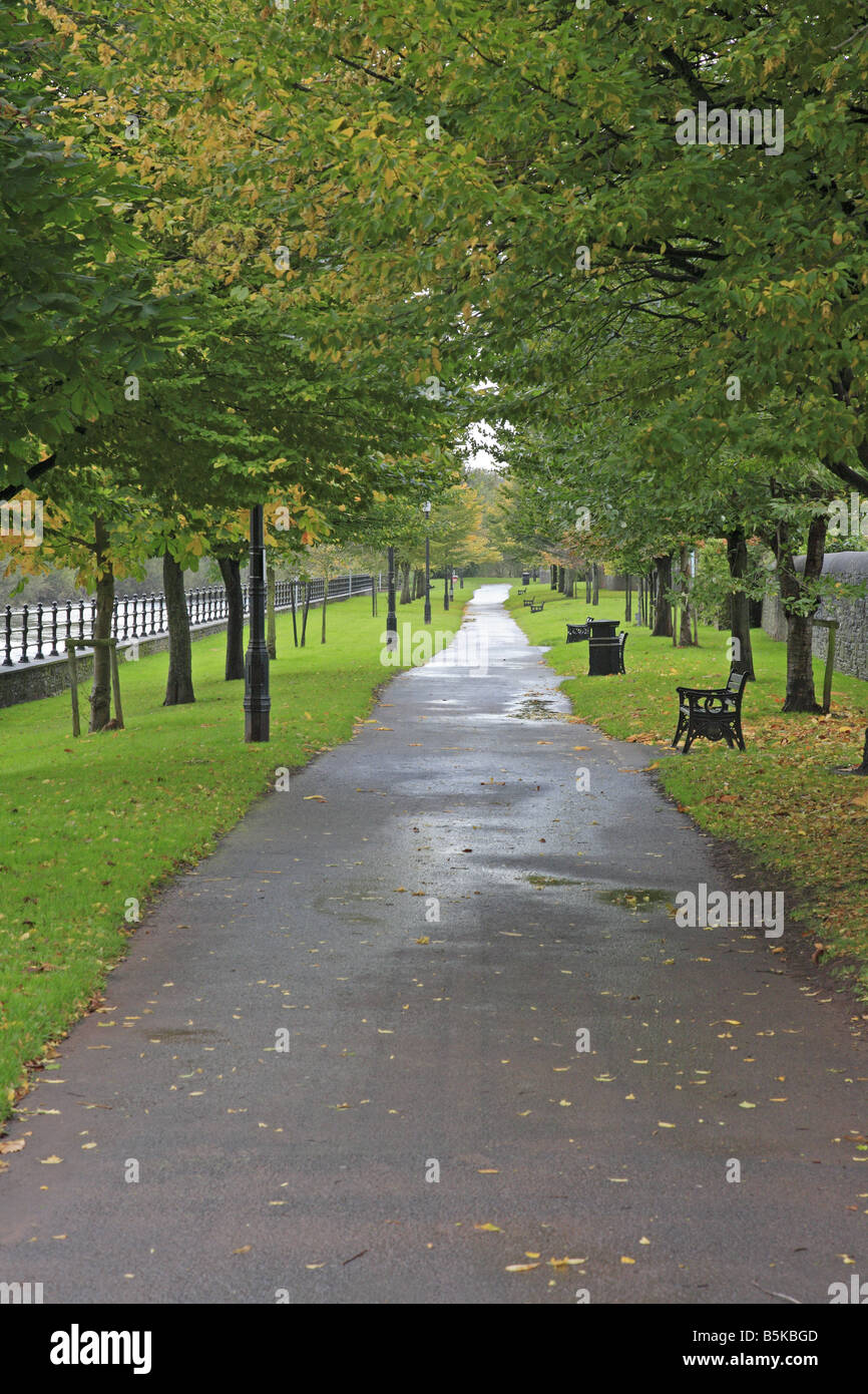 Brecon Promenade Wales UK Stock Photo - Alamy
