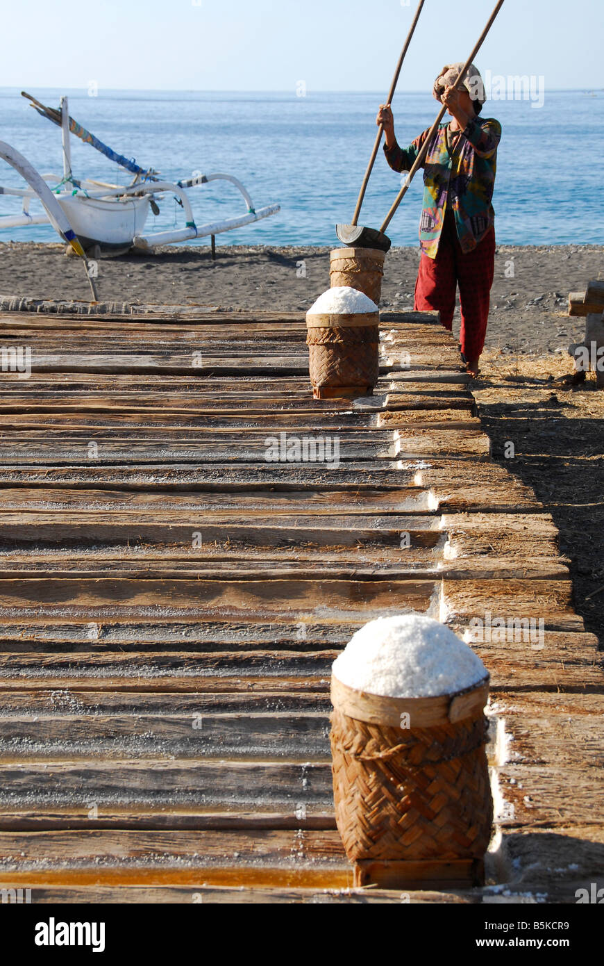 Salt making,Amed, Bali,Indonesia Stock Photo - Alamy