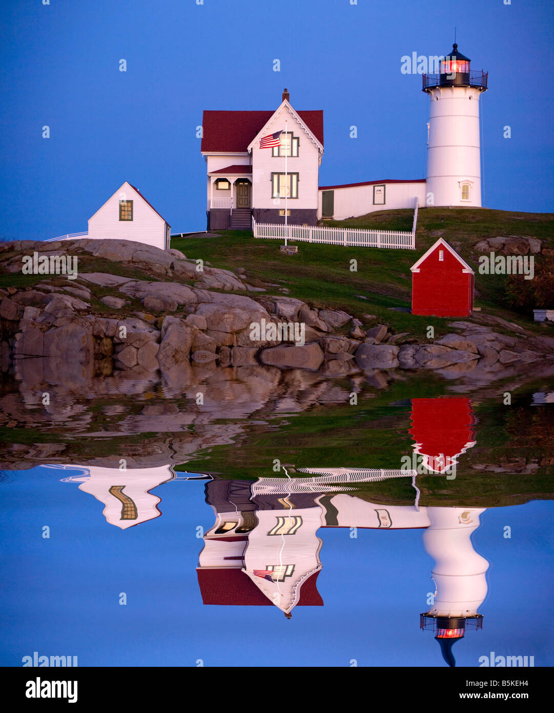 Nubble Light on Cape Neddick, Maine Stock Photo - Alamy
