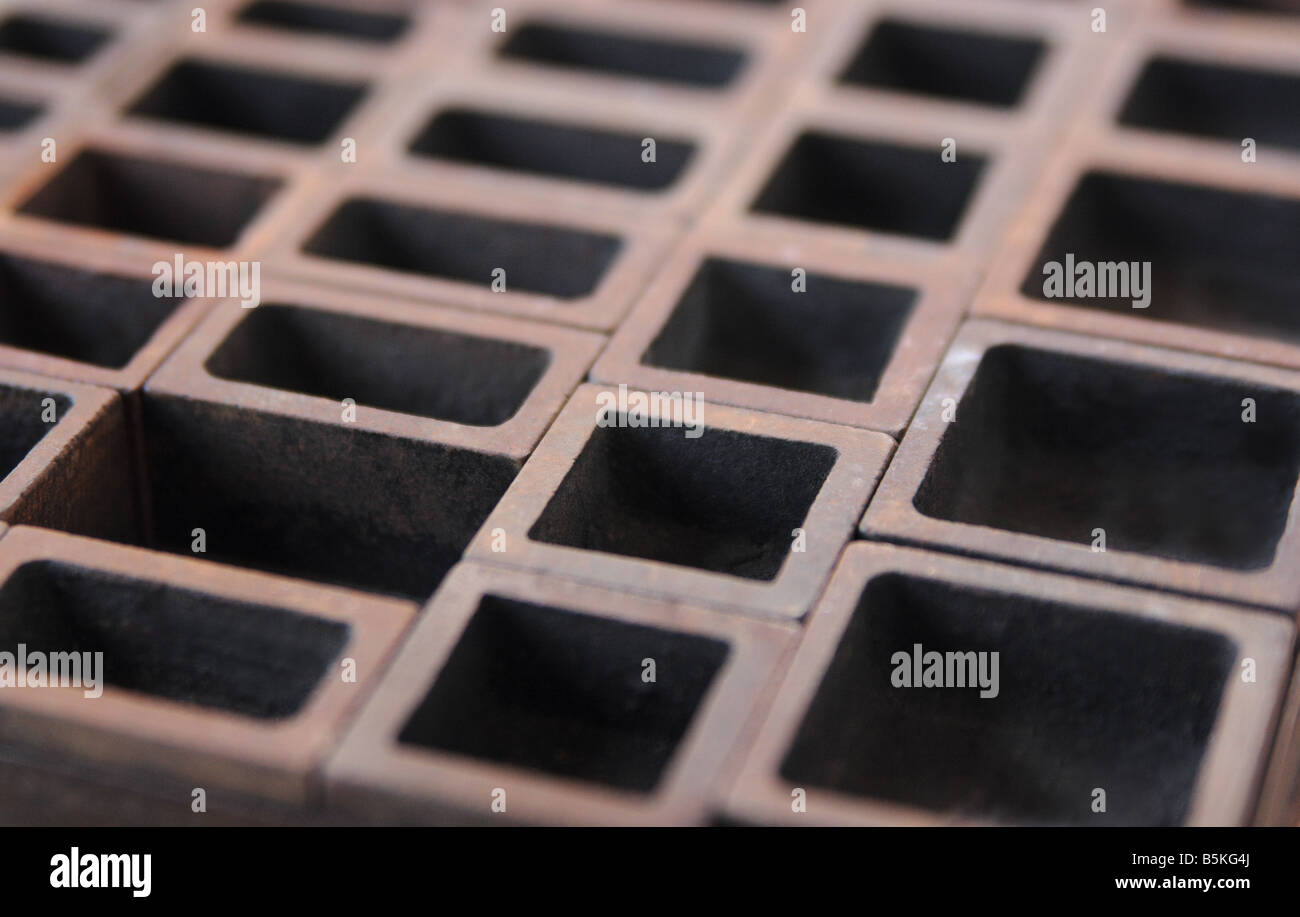 lead spacing units for letterpress use Stock Photo - Alamy