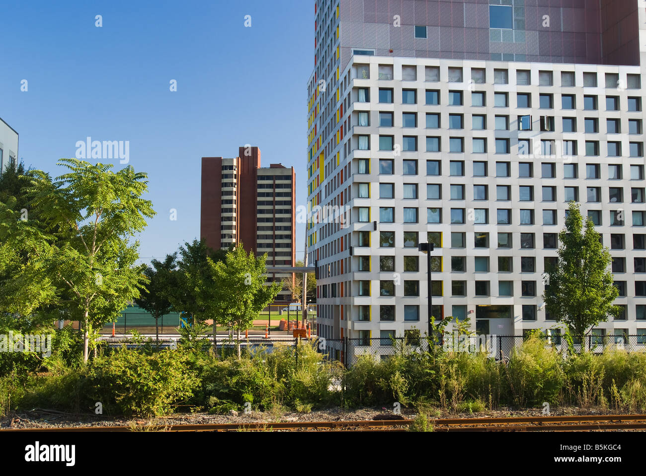 Simmons Hall foreground and MacGregor House background seen across the ...