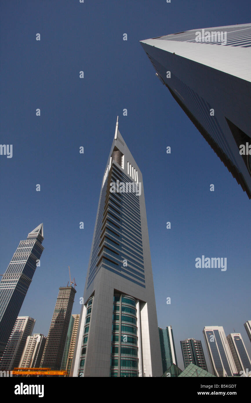 THE EMIRATES TOWERS IN DUBAI Stock Photo - Alamy