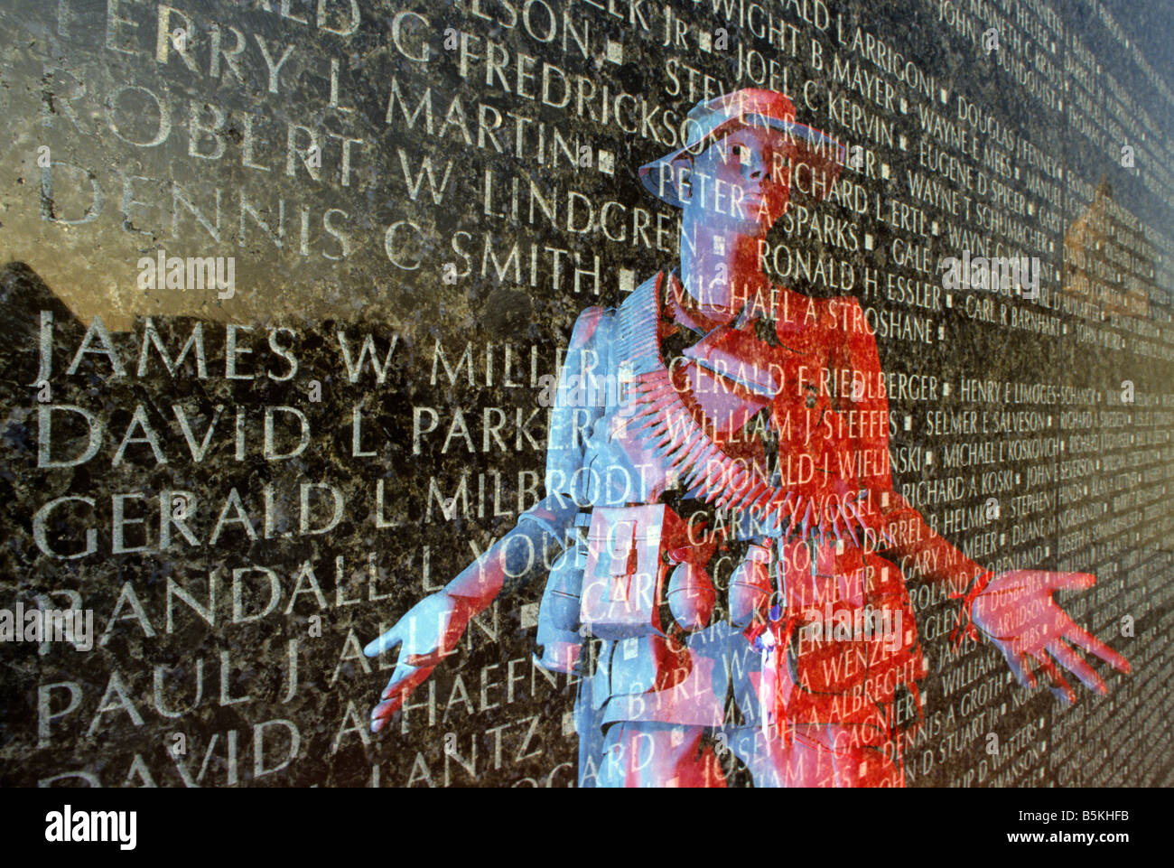 MONUMENT TO THE LIVING STATUE BY RODGER M. BRODIN AND VIETNAM MEMORIAL ...