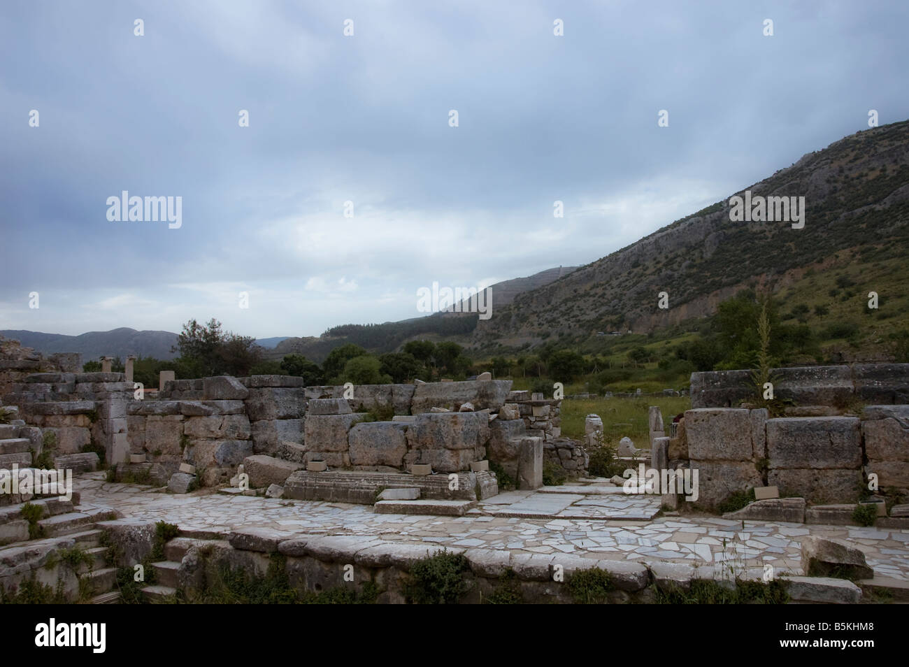 Ephesus Athena temple Stock Photo - Alamy