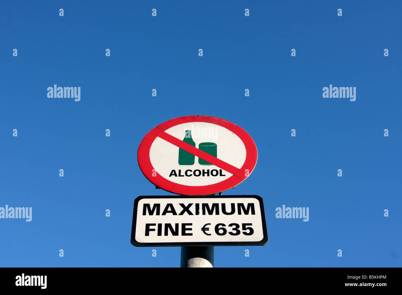 No Alcohol sign Stock Photo - Alamy