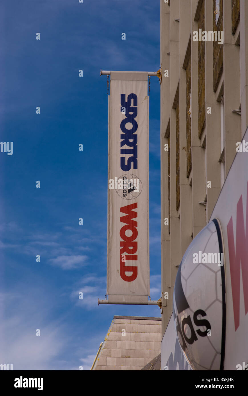 Sports World logo sign outside uk shop Stock Photo - Alamy