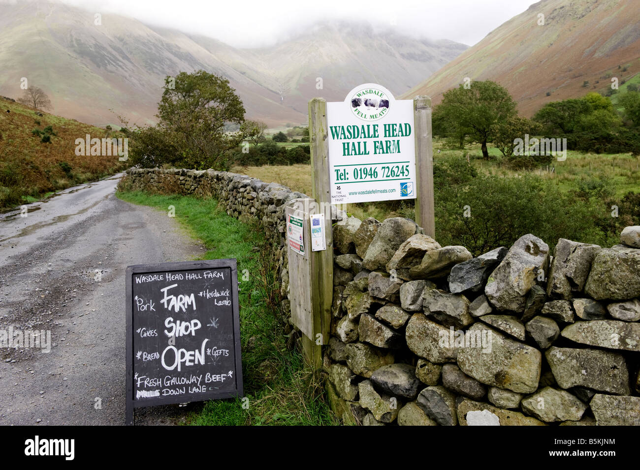 Lake District Farm Sign High Resolution Stock Photography and Images ...