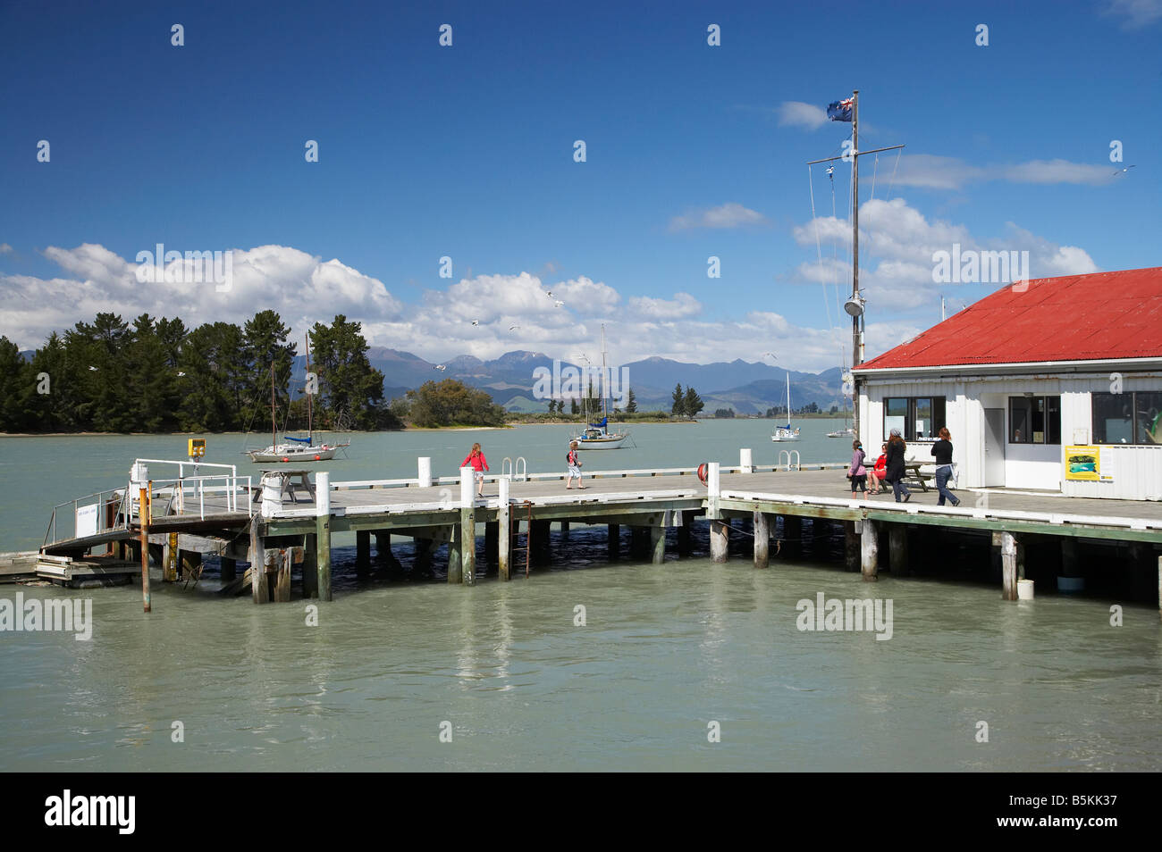 Mapua Wharf Waimea Inlet Tasman Bay Nelson Region South Island New ...