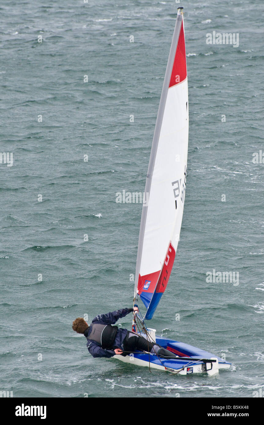 A Topper dinghy racing at North Berwick, Scotland Stock Photo - Alamy