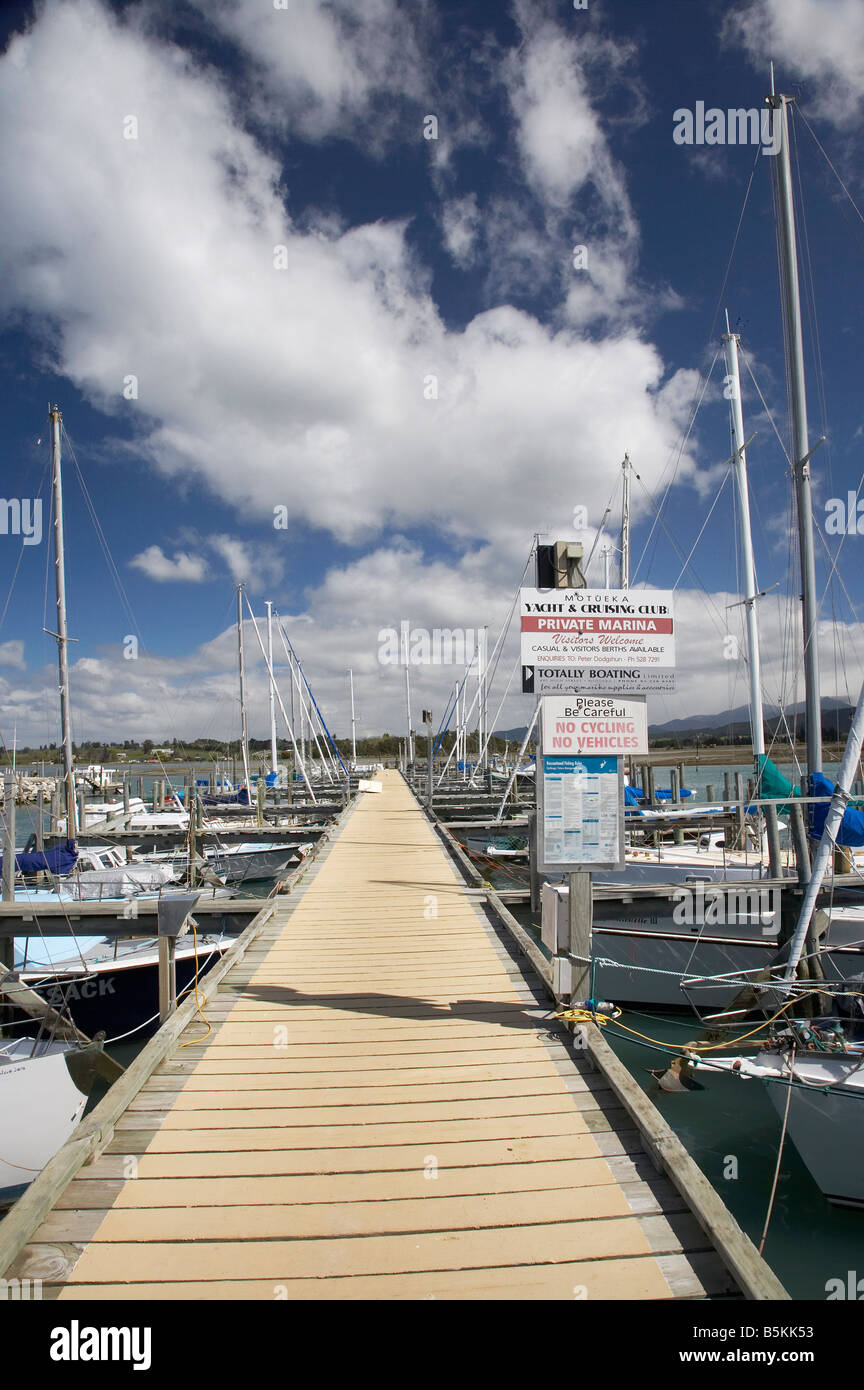 Jetty Motueka Marina Nelson Region South Island New Zealand Stock Photo ...
