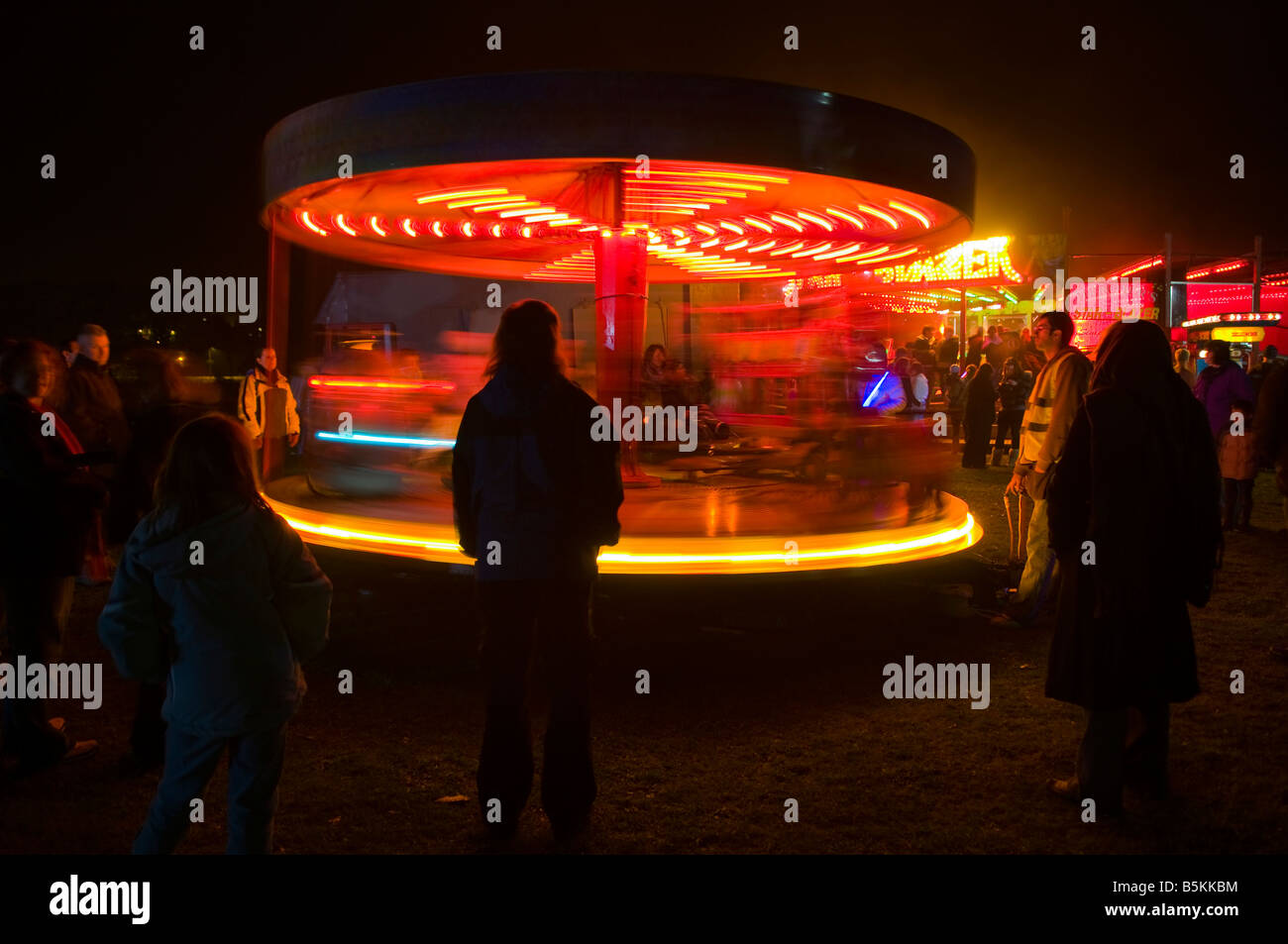 Childrens Funfair Roundabout Stock Photo - Alamy