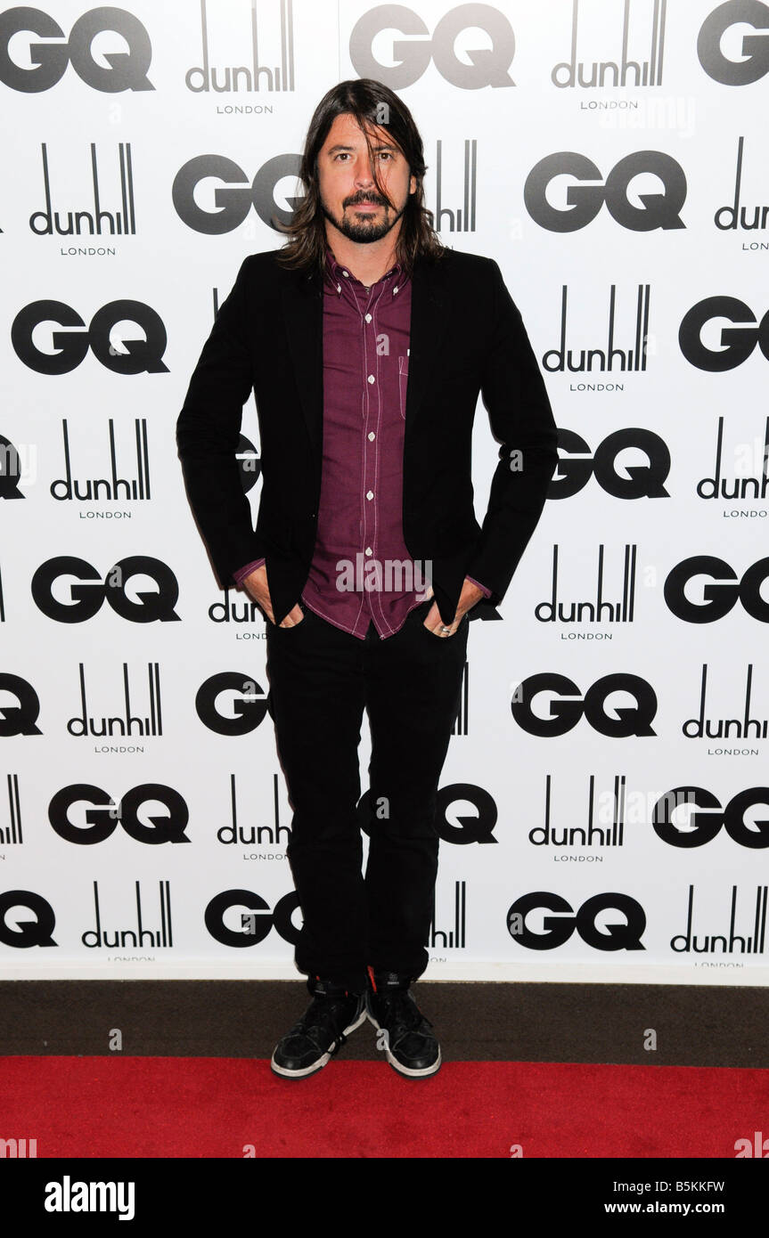 Celebrities arrive at the 2008 GQ Awards. Pictured - Dave Grohl Stock ...