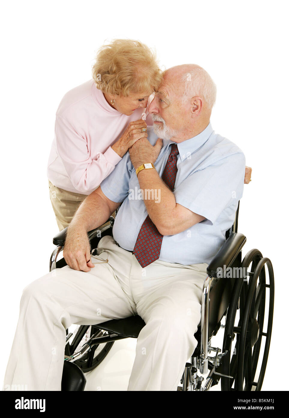 Loving husband caring sick wife hi-res stock photography and images - Alamy