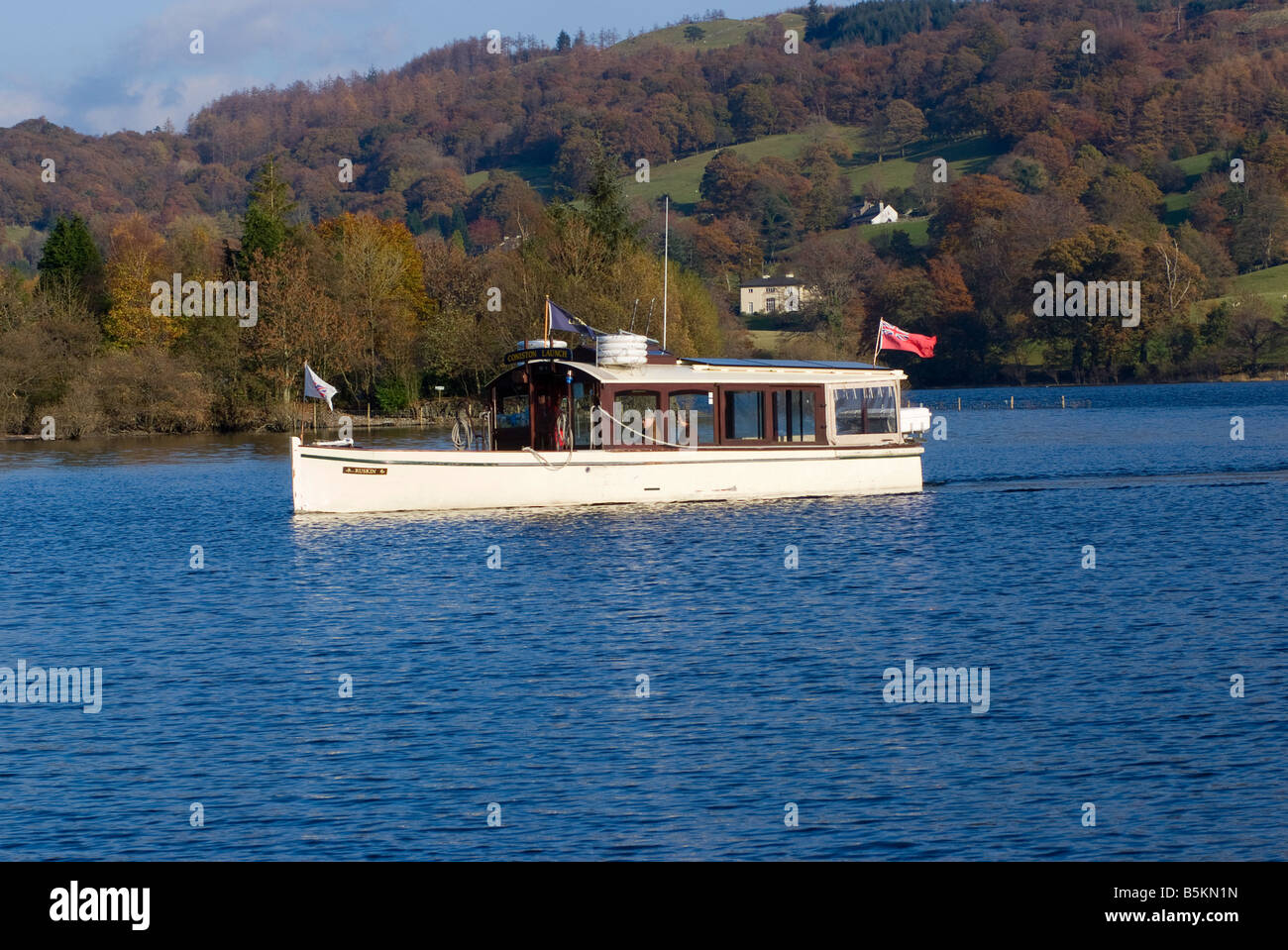 The Solar Electric Powered Coniston Launch ML Ruskin on Coniston Water ...