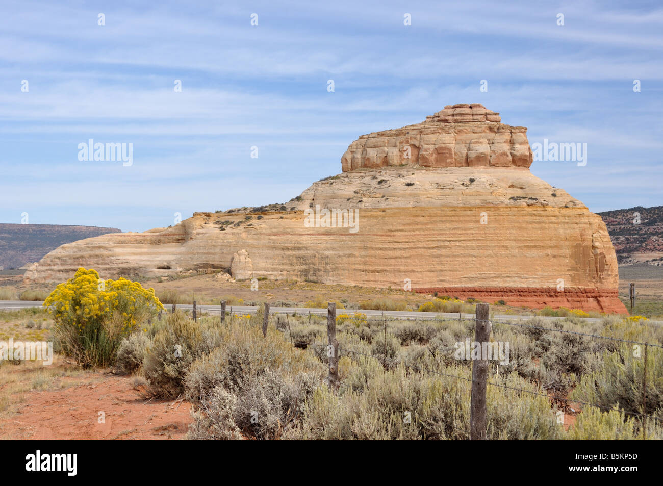 Church Rock Along US Highway 191 in Southeastern Utah Stock Photo - Alamy