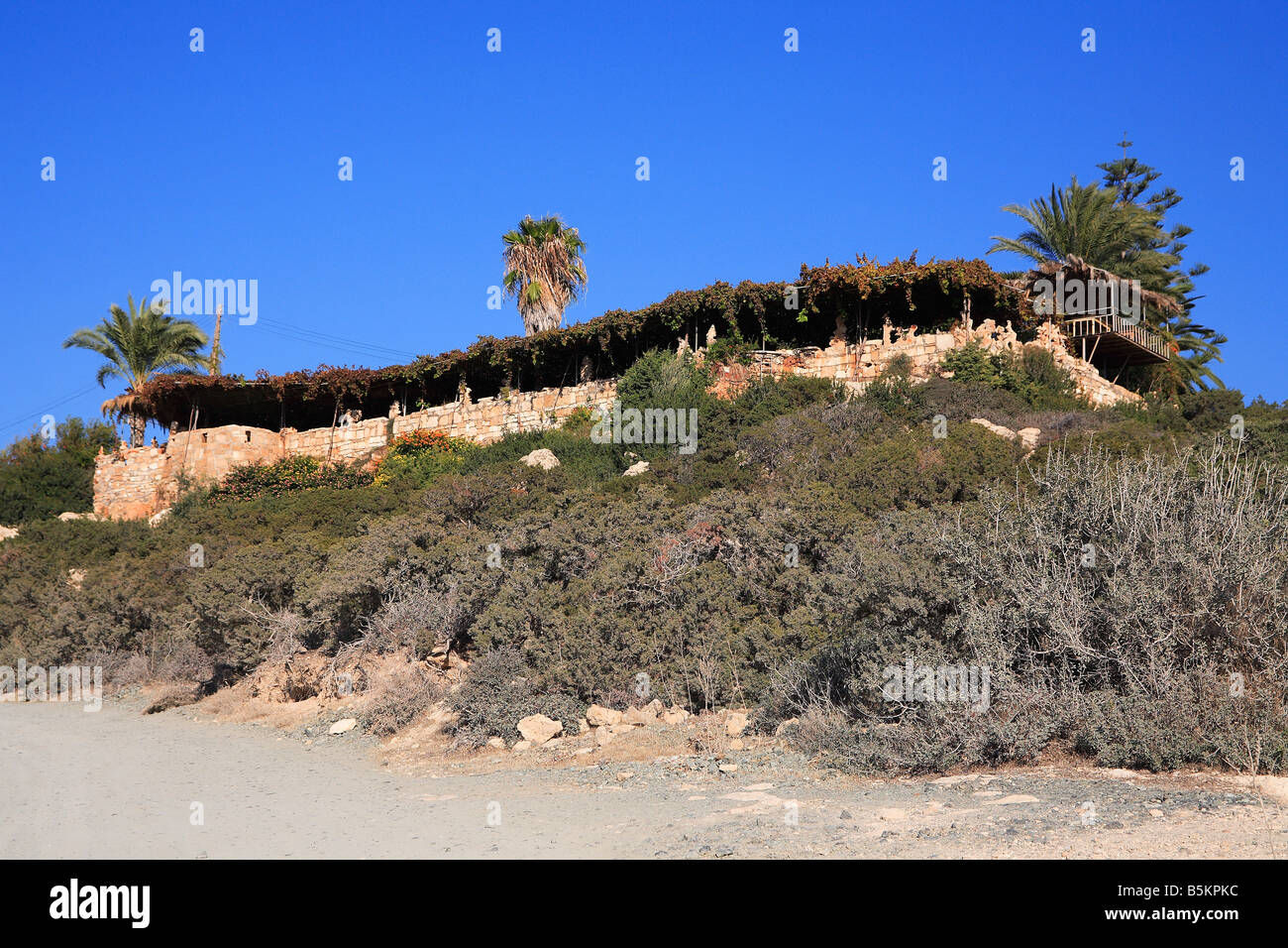 Viklari the Last Castle at Akamas Peninsula Western Cyprus Stock Photo ...