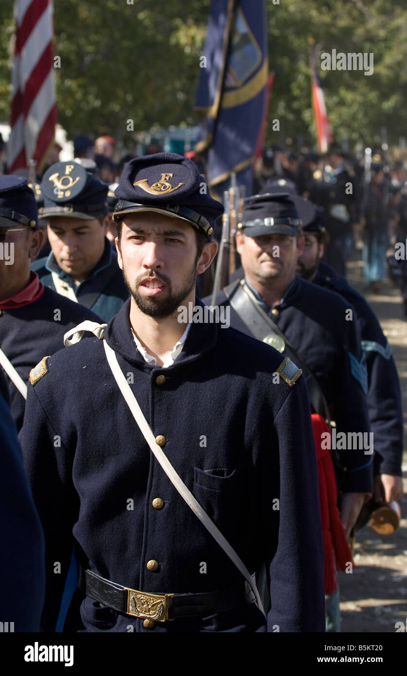 Union Troops Marching Stock Photo - Alamy