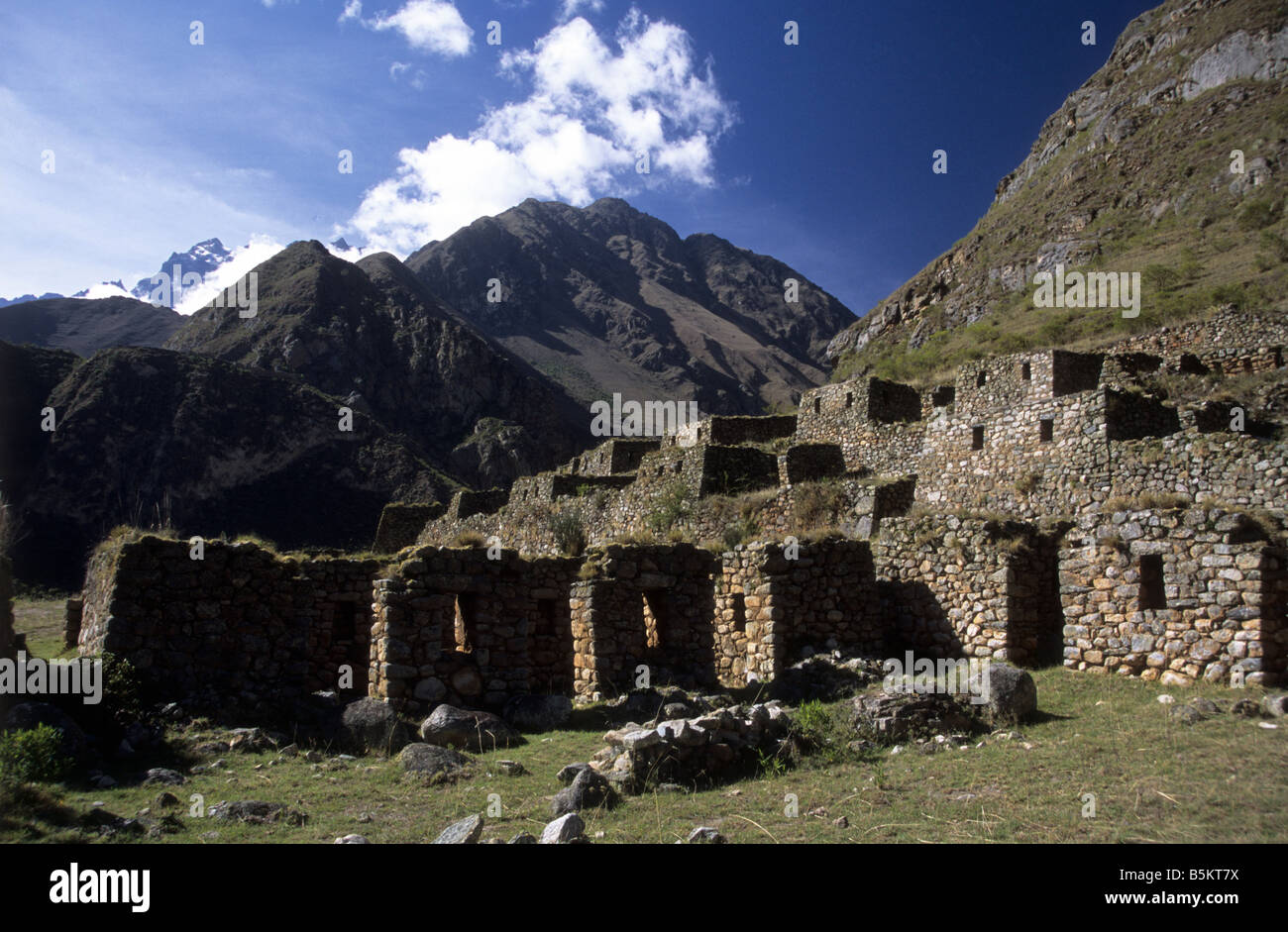 Llactapata site near km88, Inca Trail, Peru Stock Photo - Alamy