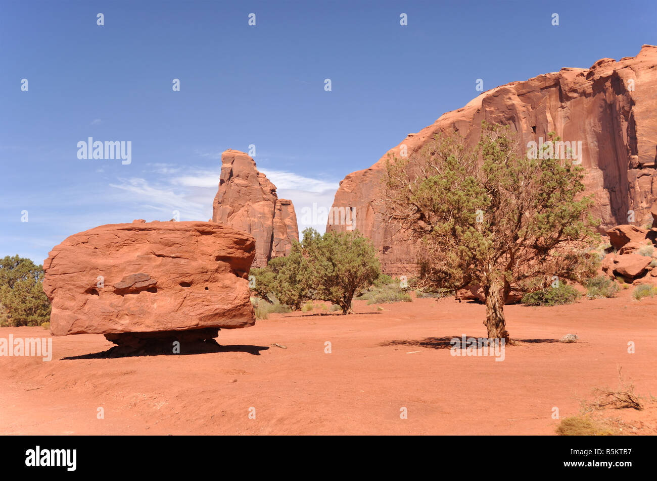 Balanced Rock in Monument Valley Stock Photo - Alamy