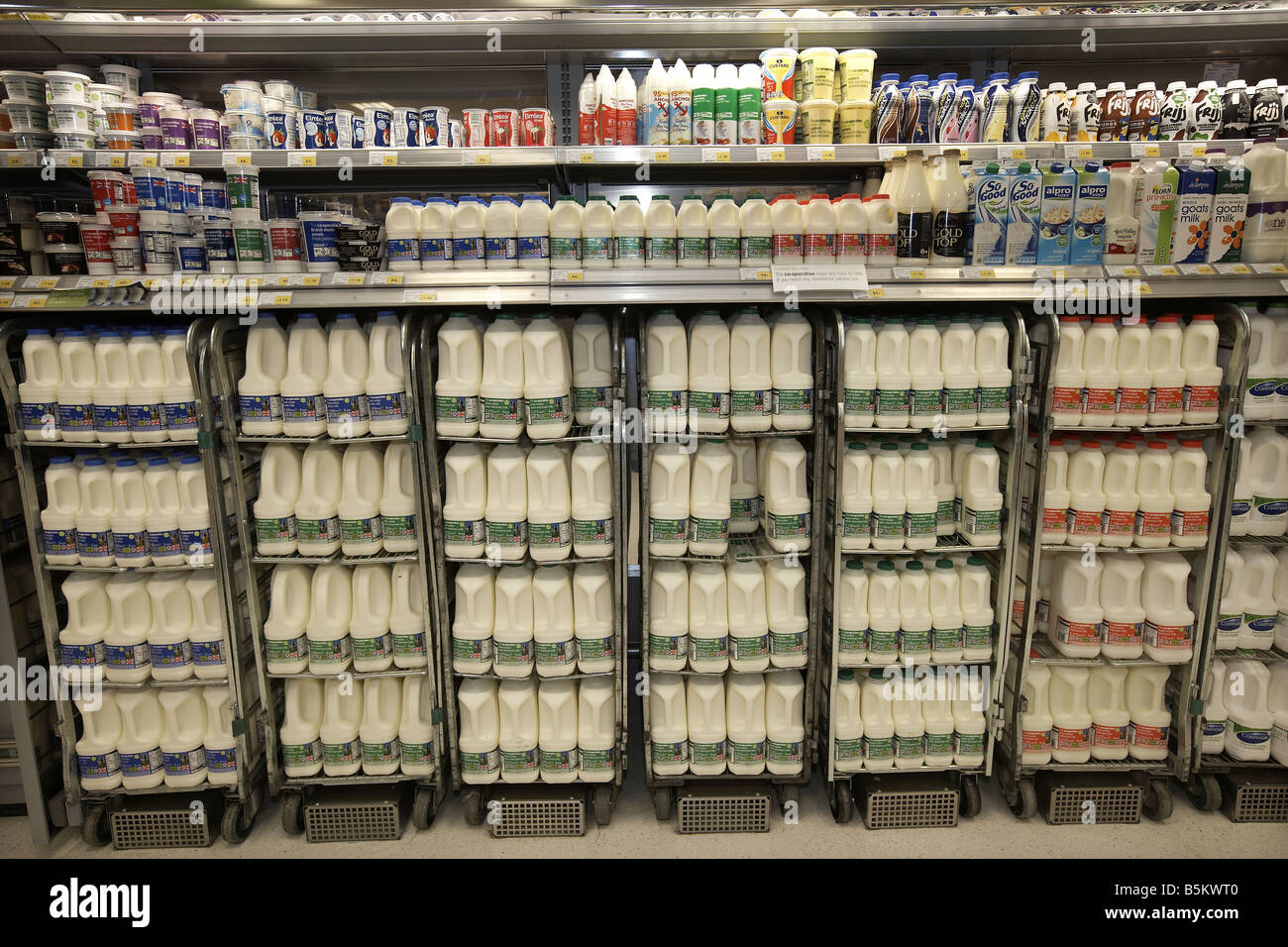 Dairy shelf hi-res stock photography and images - Alamy
