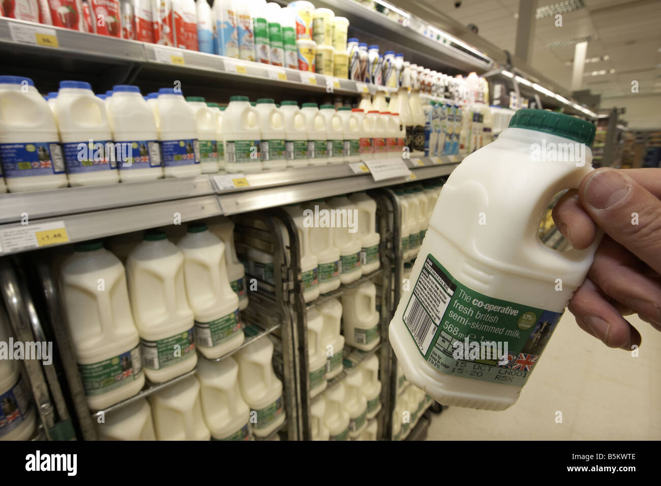 Milk packaged hi-res stock photography and images - Alamy