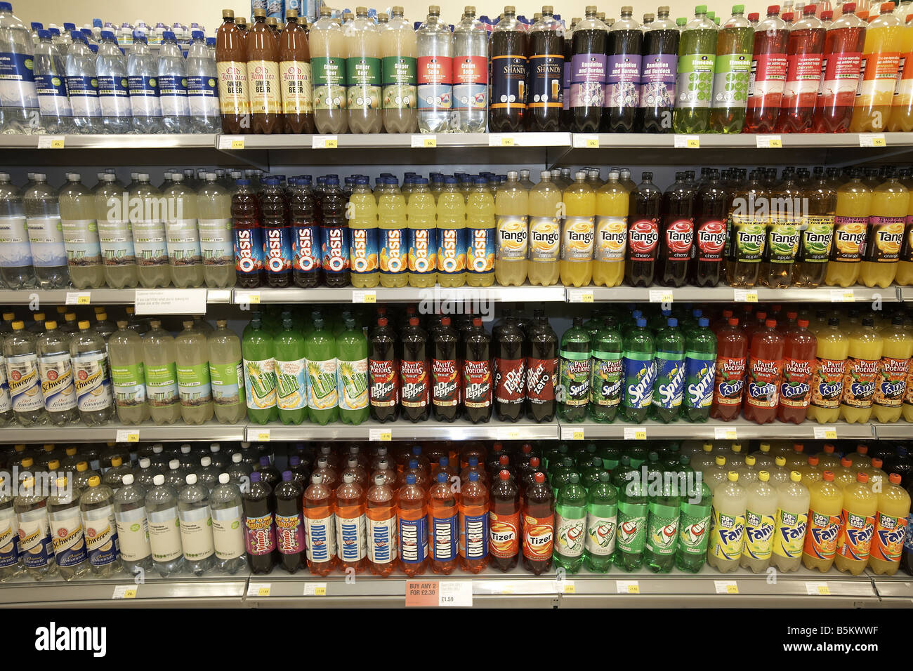 Soft drinks in supermarket hi-res stock photography and images - Alamy
