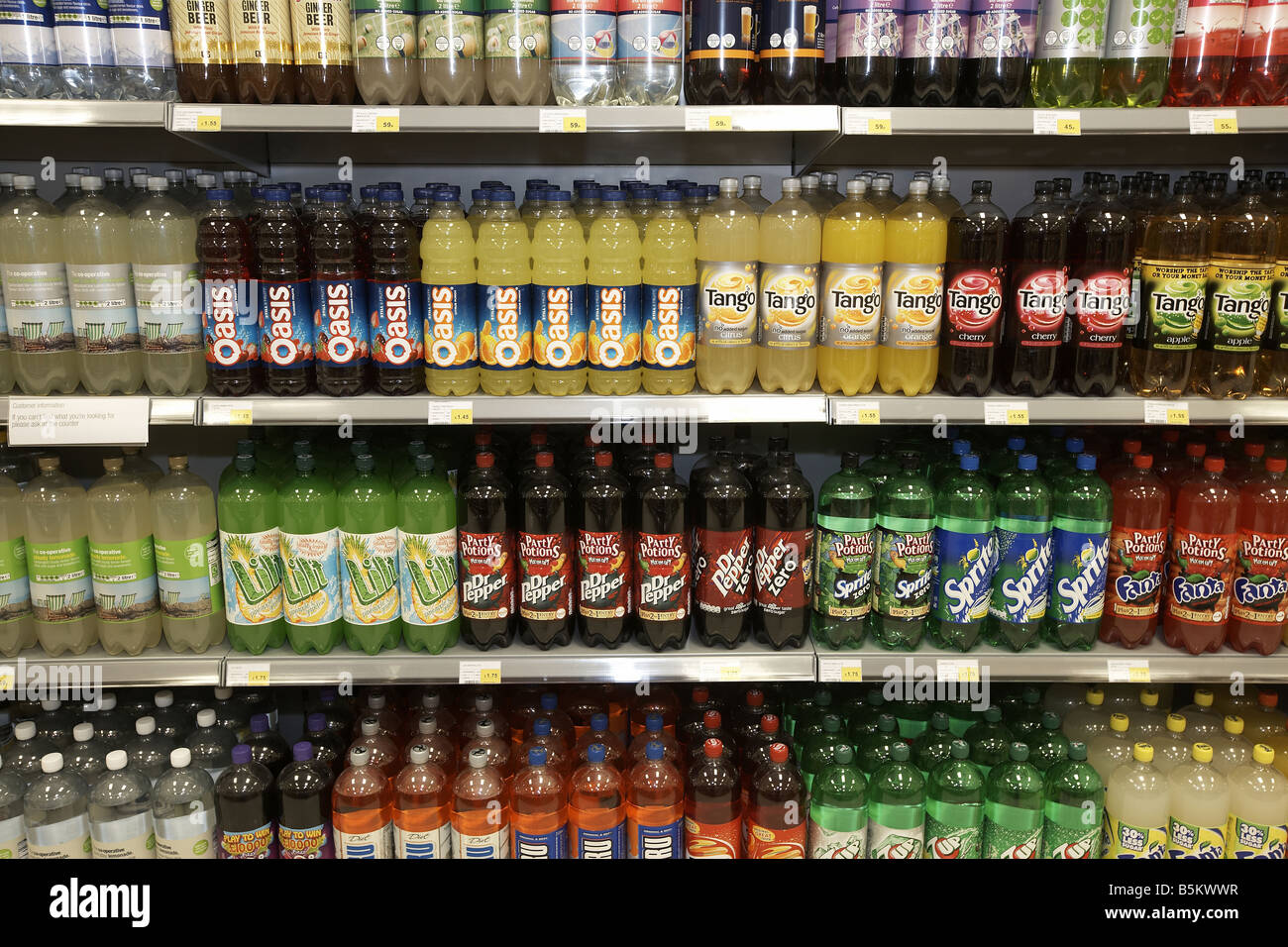 Supermarket soft drinks display hi-res stock photography and images - Alamy