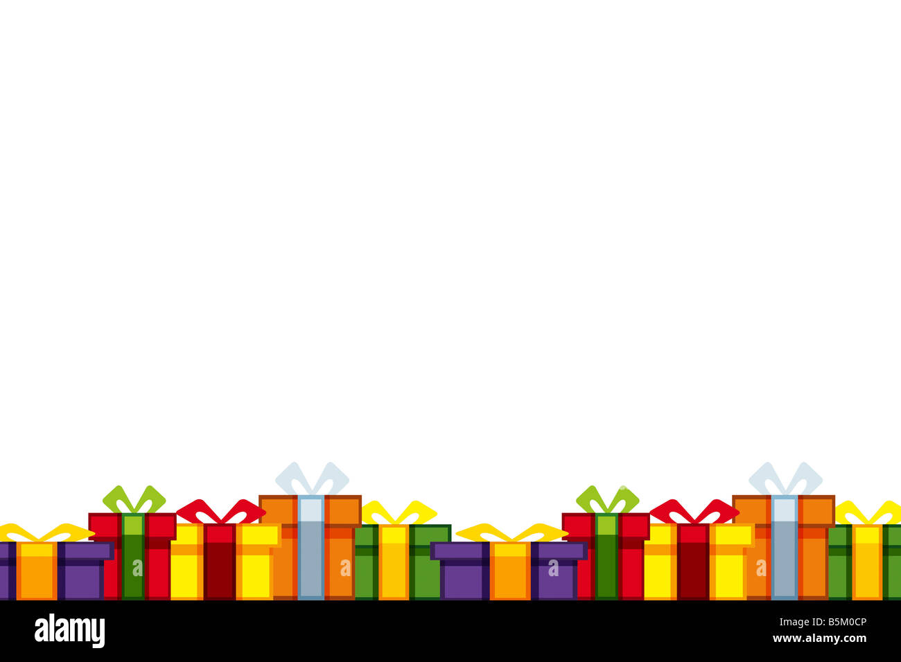 Various size colorful holiday presents background Stock Photo - Alamy