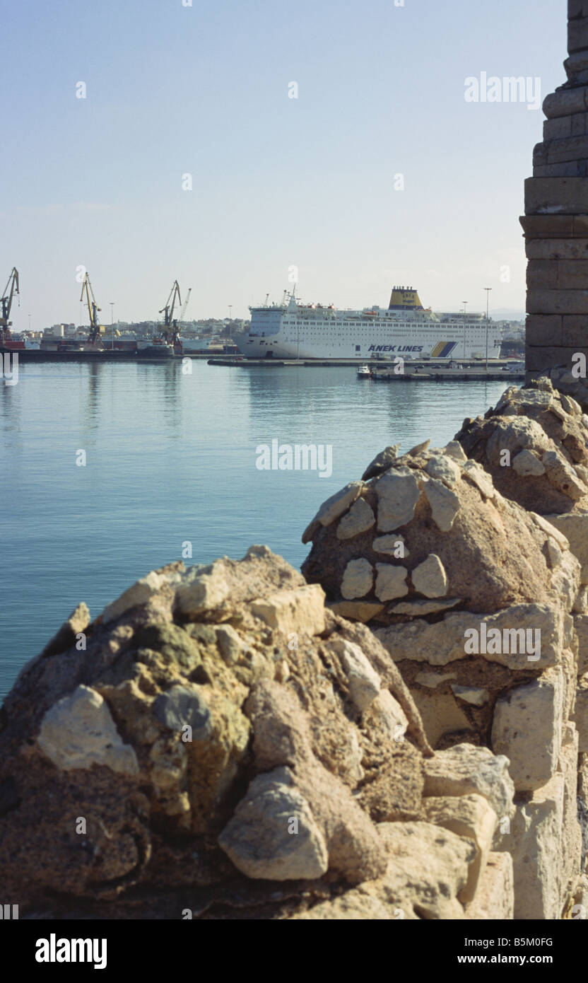 Modern harbour of Heraklion, Crete Greece Stock Photo - Alamy