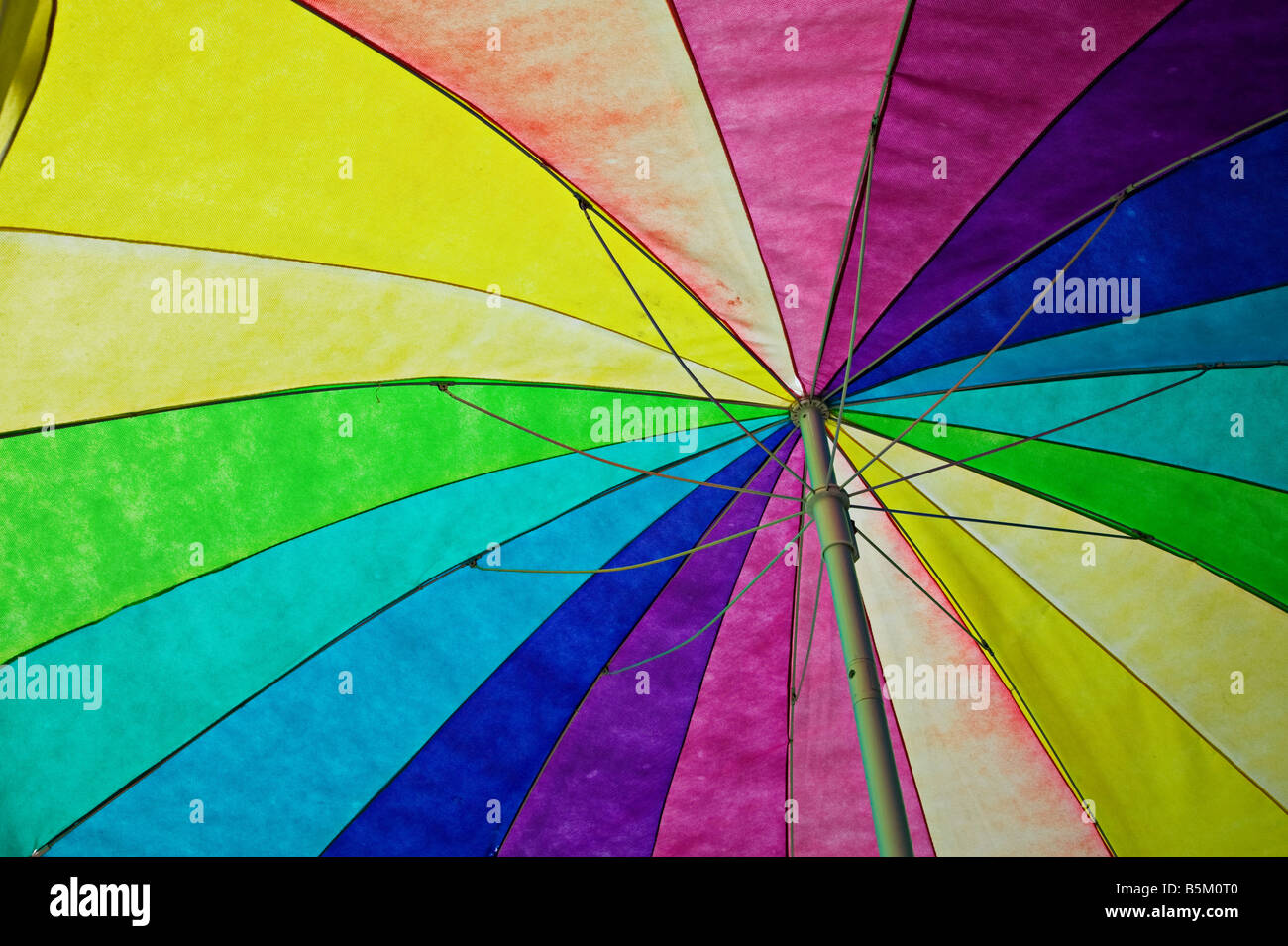 inside beach umbrella Stock Photo - Alamy